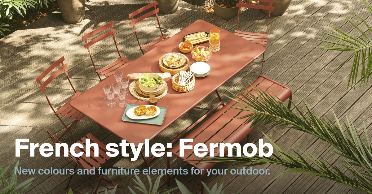 Fermob's new products for outdoor use - Sediarreda