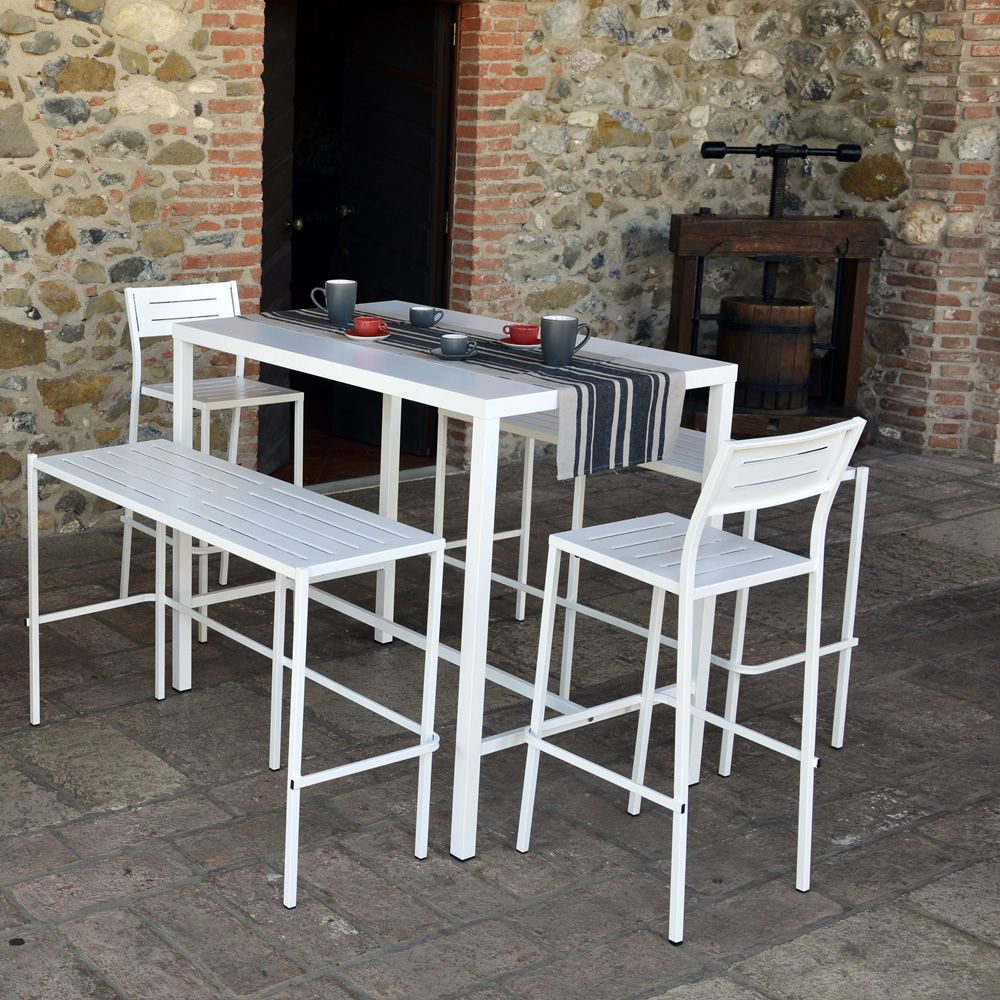 RIG72TH - Tavolo alto in metallo, diverse misure, altezza 105 cm, per ...