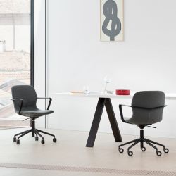 Mi Chair 604 - Milani chair for office or home office with upholstered ...