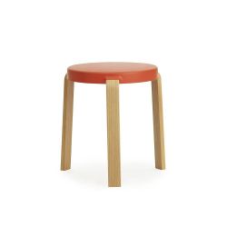 Tap Stool GM - Normann Copenhagen stackable wooden stool, polyurethane ...