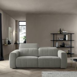 Kevin - Sofá con funda extraíble, con costuras acolchadas, 2 o 3 plazas ...