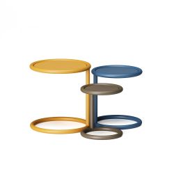 Rim Side Table - Infiniti side table, in metal and HPL, several heights ...