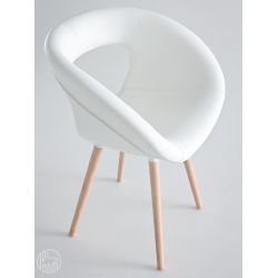 Moema BL Soft Wood - Poltoncina design con struttura in faggio ...