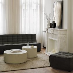 Elements Round Table - Round coffee table in microcement, by Ethnicraft ...