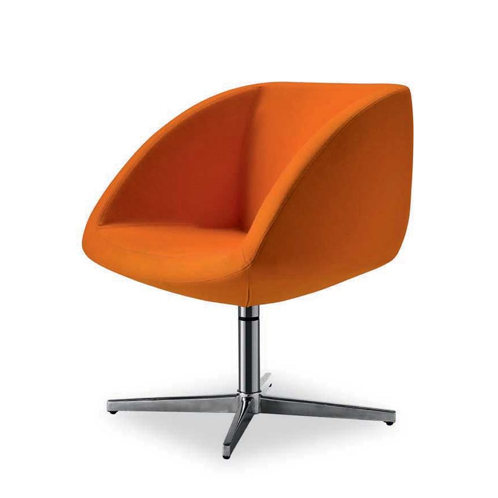 Join Me - Drehbarer designer Sessel Tonon, aus Leder oder Stoff, in ...