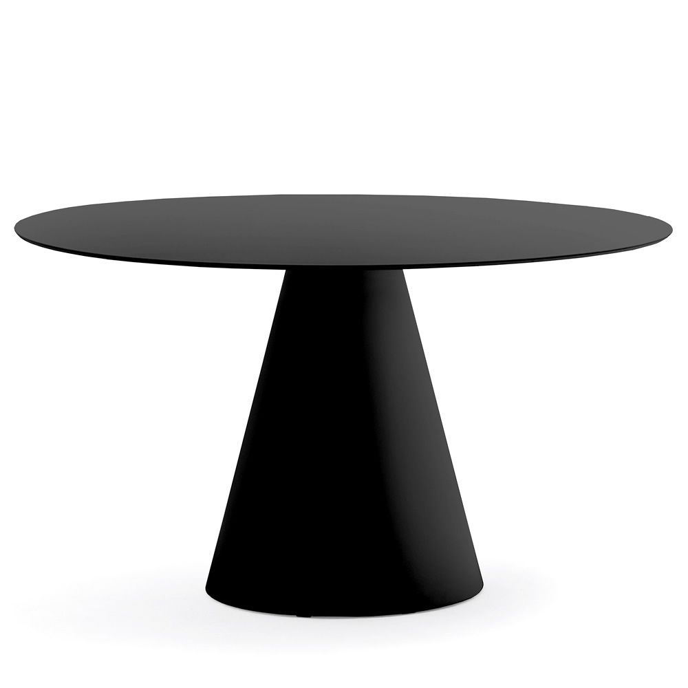 Ikon 869: Pedrali fixed table, in polyethylene, with round top in ...