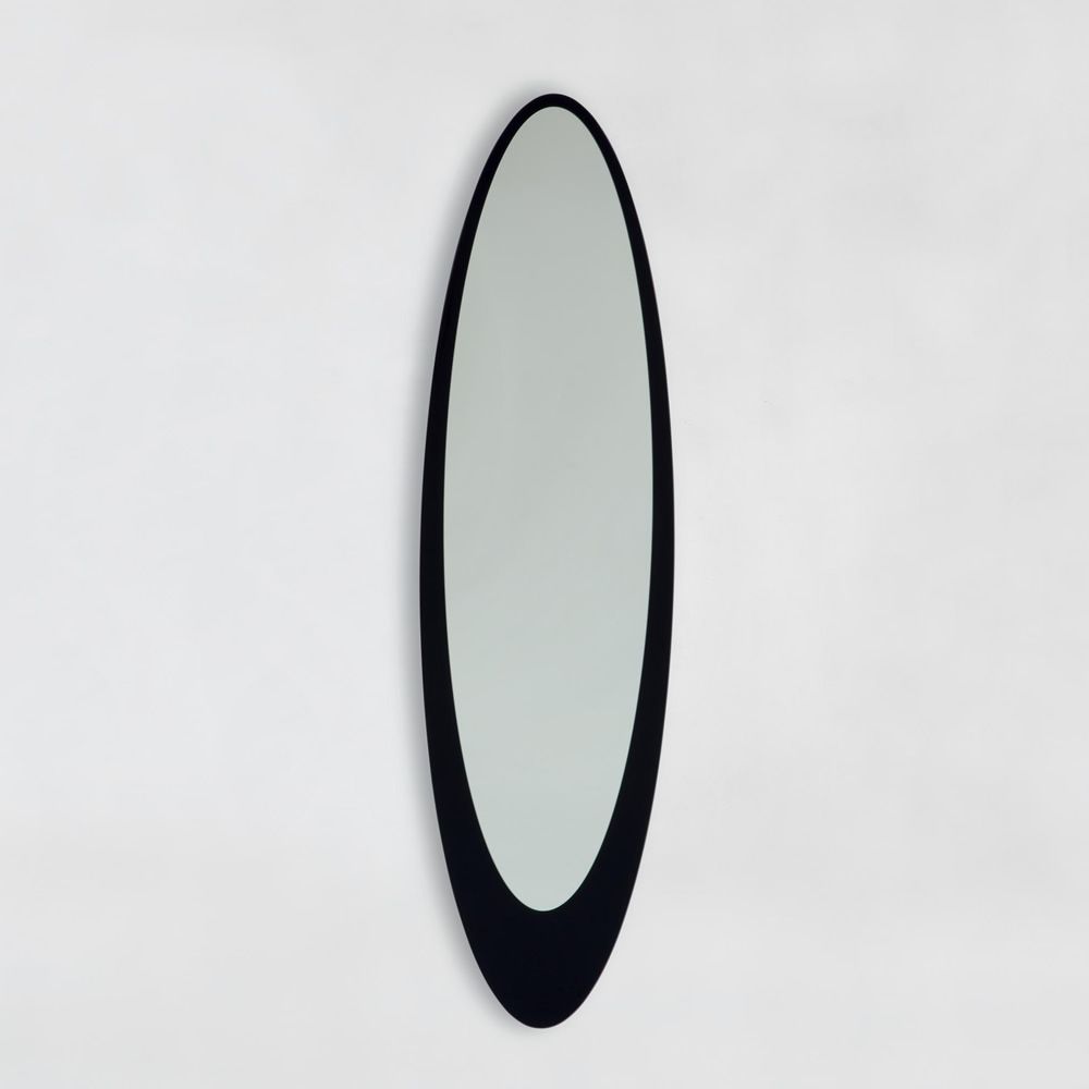 Olmi 7507: Tonin Casa elliptical mirror with glass frame - Sediarreda ...