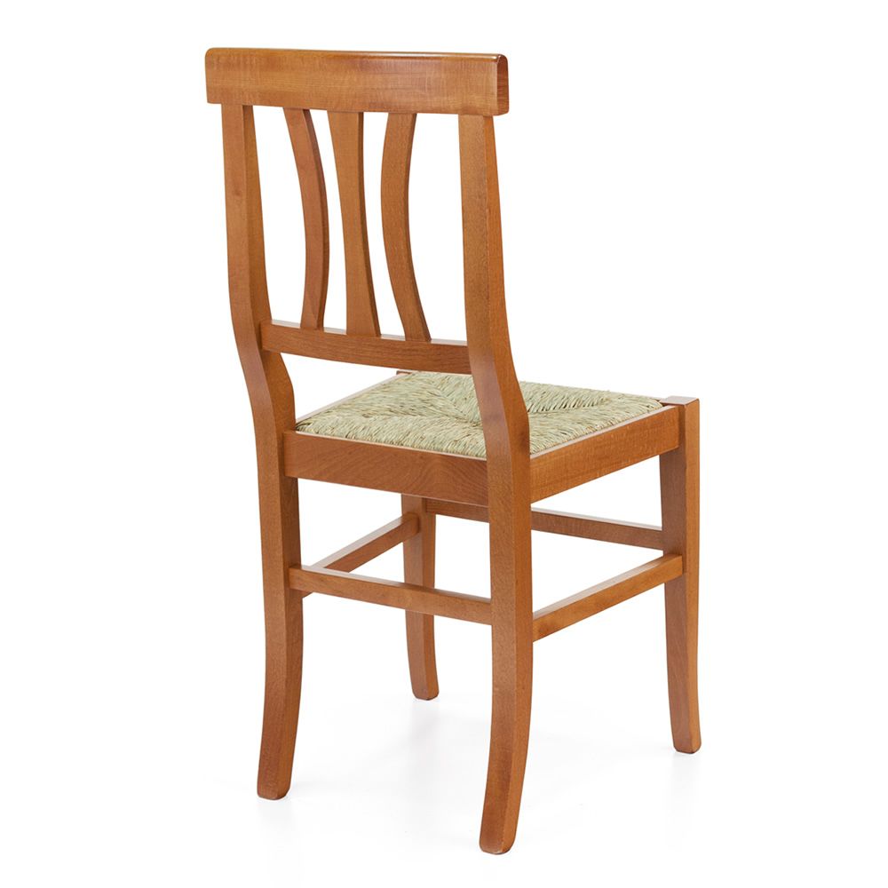 MU81: Chaise rustique en bois, différentes teintes disponibles, assise ...