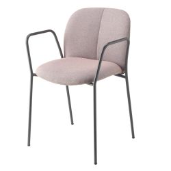 Mentha Pop - Chaise en métal avec assise rembourrée, avec et sans ...