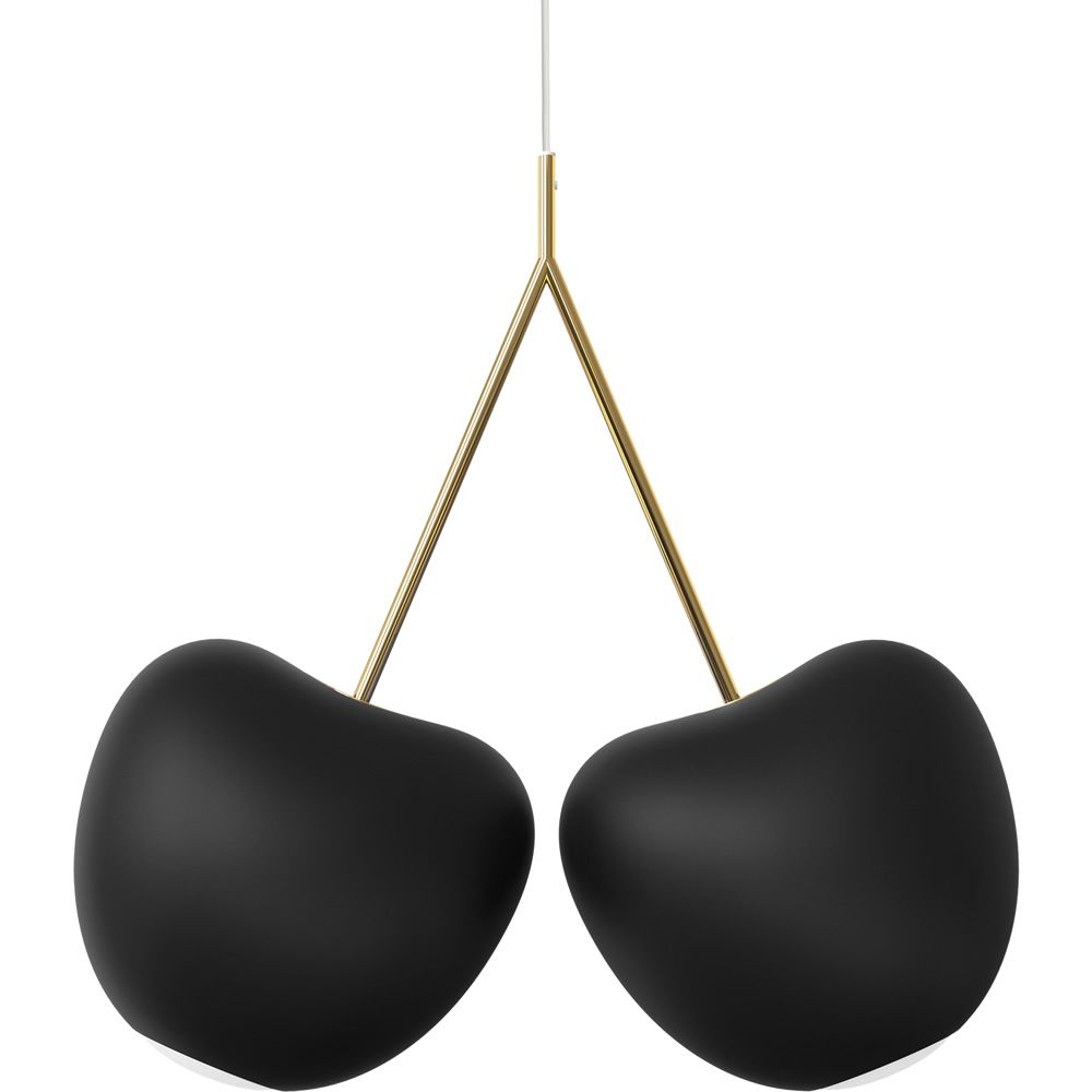 Cherry Lamp: Qeeboo cherries-sheped pendant lamp, in polyethylene, with ...