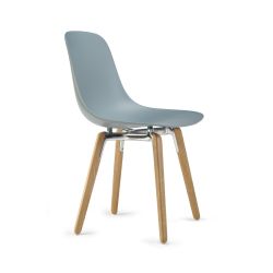 Pure Loop Mono W - Infiniti chair with wooden frame and polypropylene ...