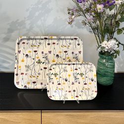 Rectangular tray Herbarium - Plateau rectangulaire en placage de ...