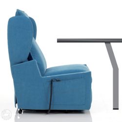 Magnolia - Poltrona relax elettrica e regolabile, diversi rivestimenti ...