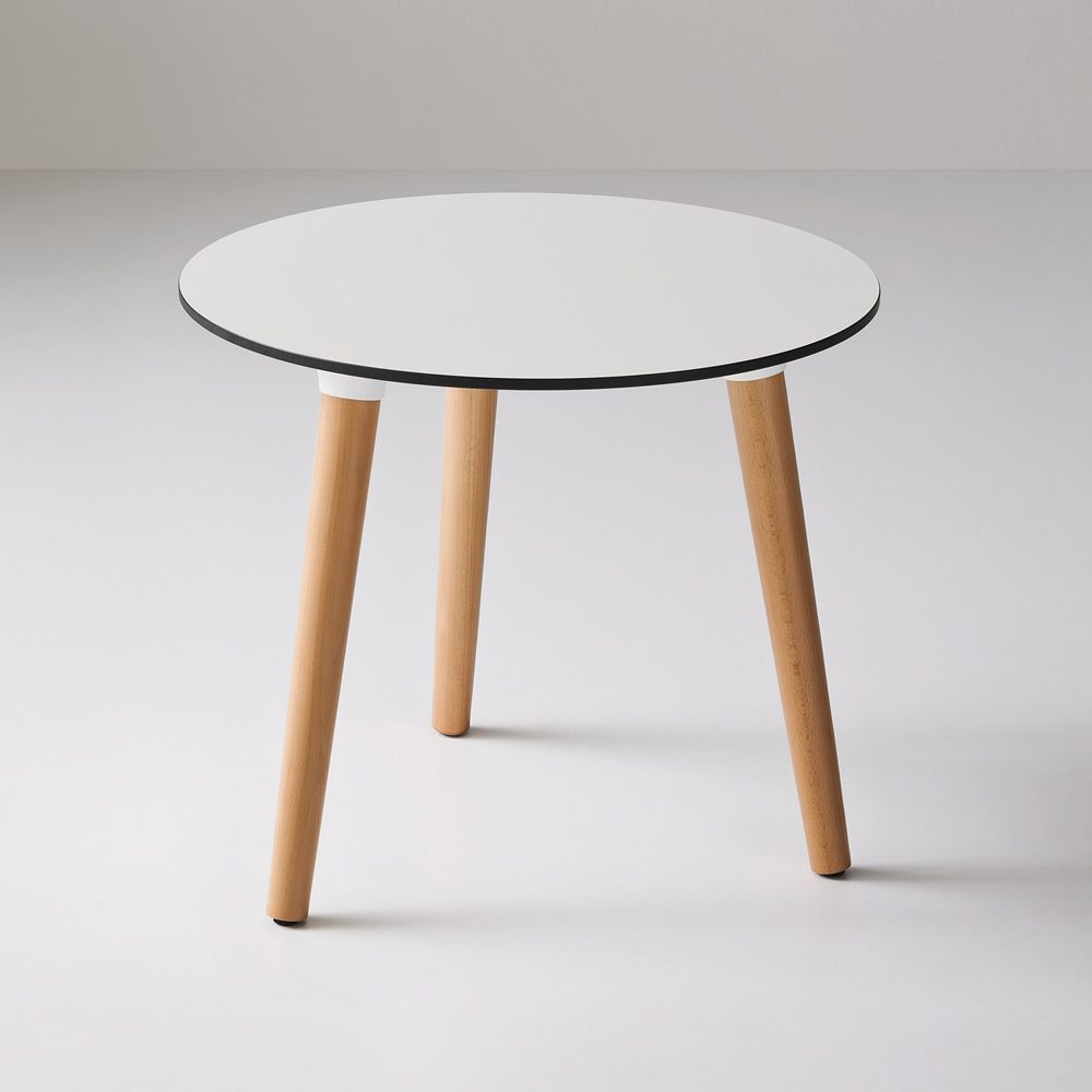 Stefano 3-pod - Contemporary side table in beech, 3-legs structure ...