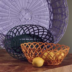 Bakkie Basket - Panier de table ovale en métal peint, par Polspotten ...