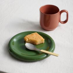 Barro Plates - Set of 2 enamelled ceramic plates by Hay, in three ...