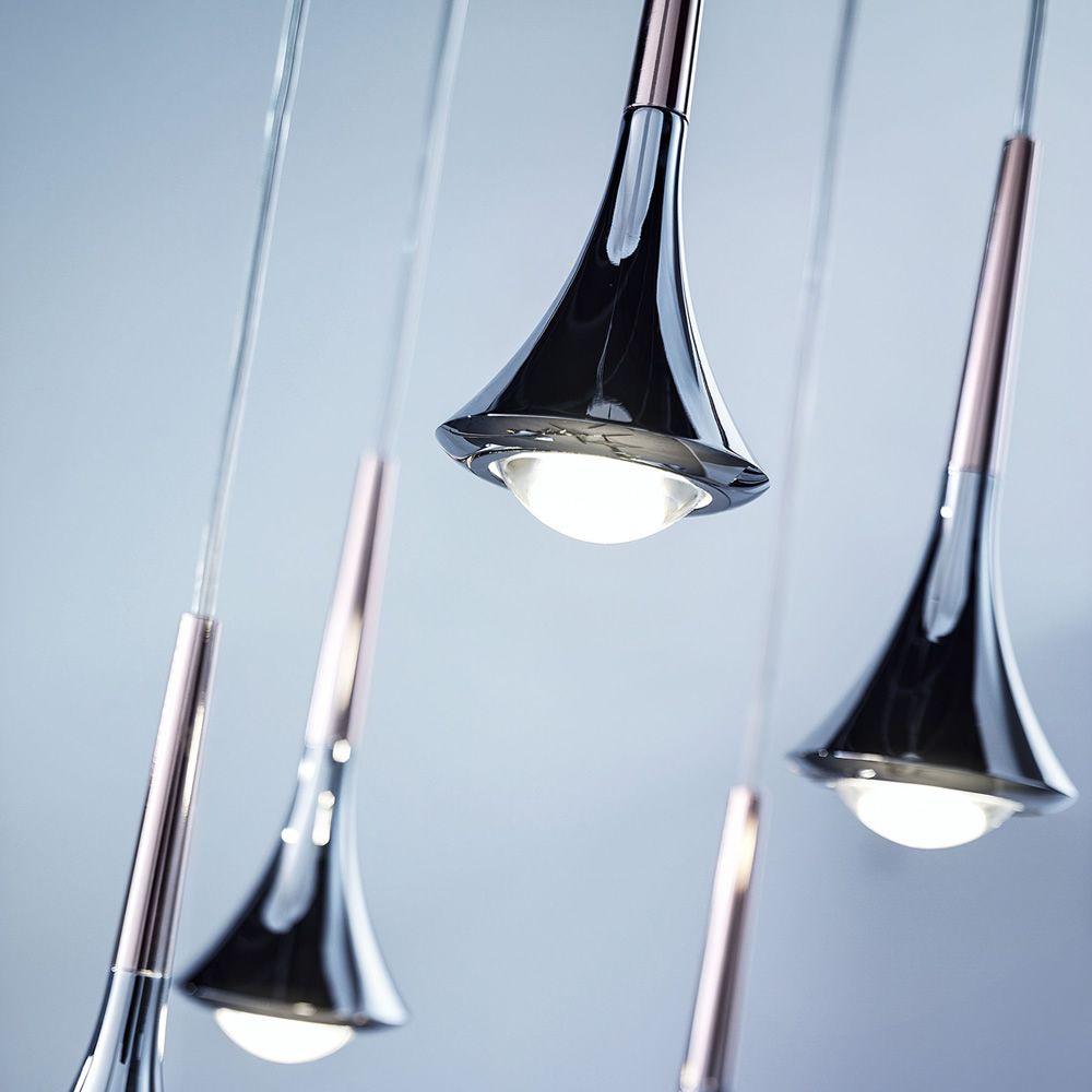 Rain - Lampada a sospensione di design, in metallo, LED, disponibile in ...