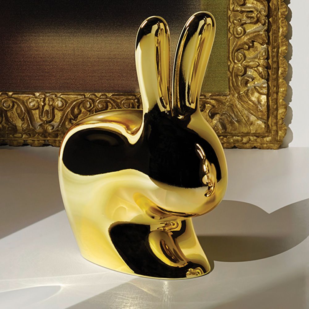 Rabbit Chair Baby Metal: Qeeboo rabbit-shaped chair, in polyehtylene ...