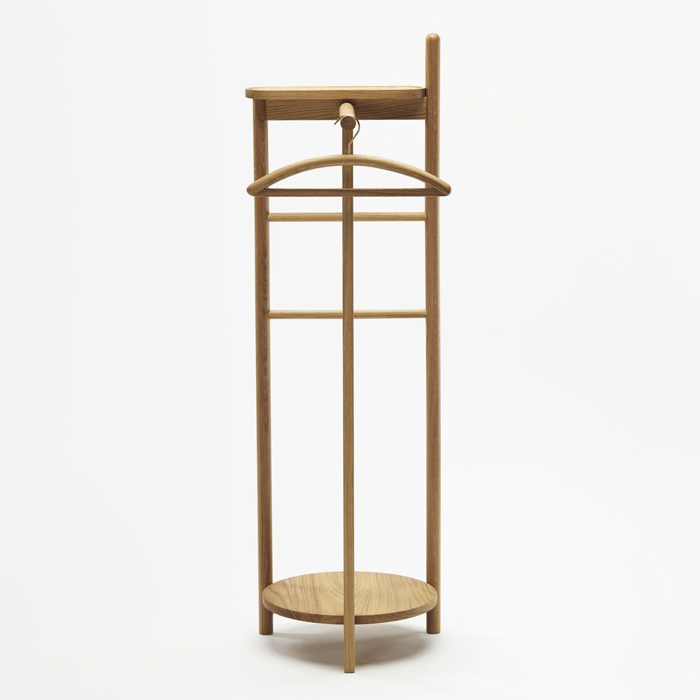 Laurel: Wooden valet stand in oak, available in several colours ...