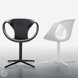 Up Chair 2 - Design chair by Tonon, swivel, in metal and polyurethane ...